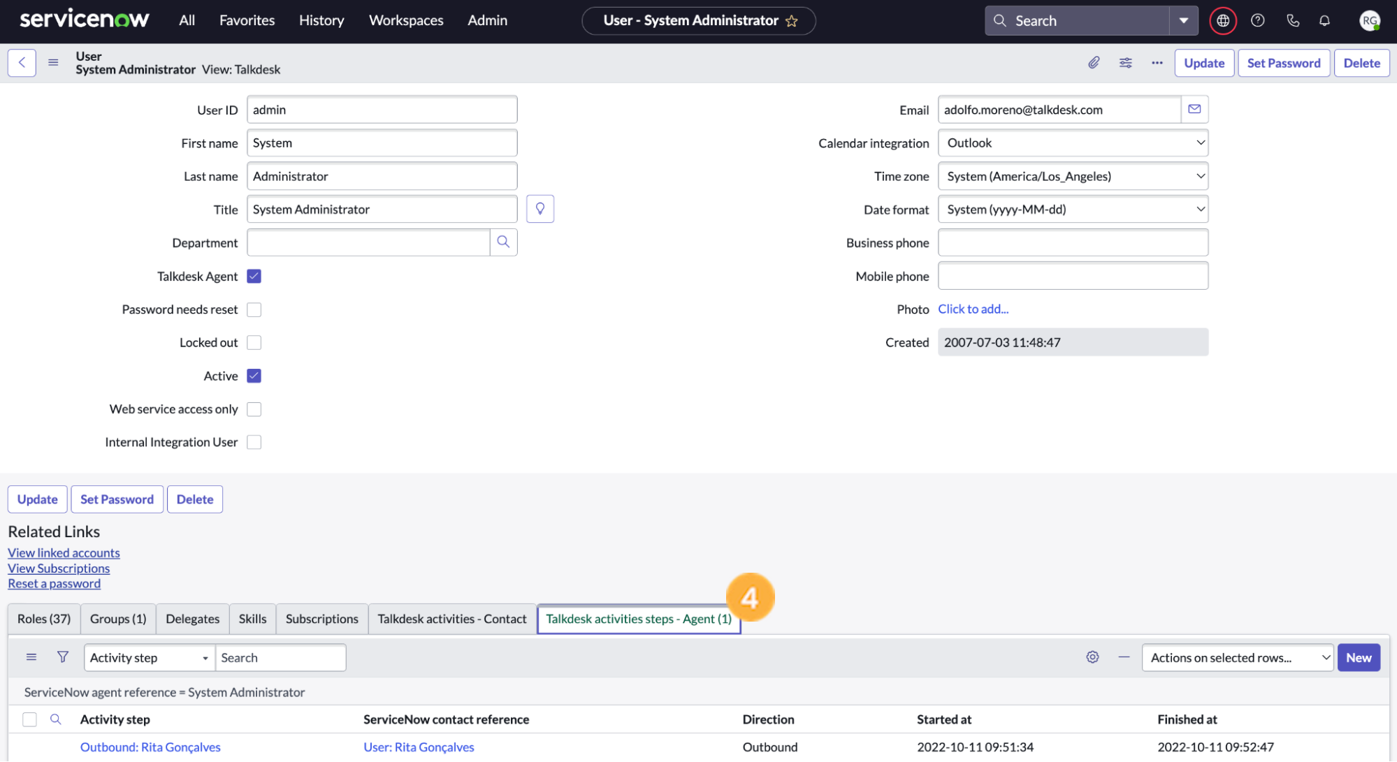 Talkdesk Activities in ServiceNow – Knowledge Base