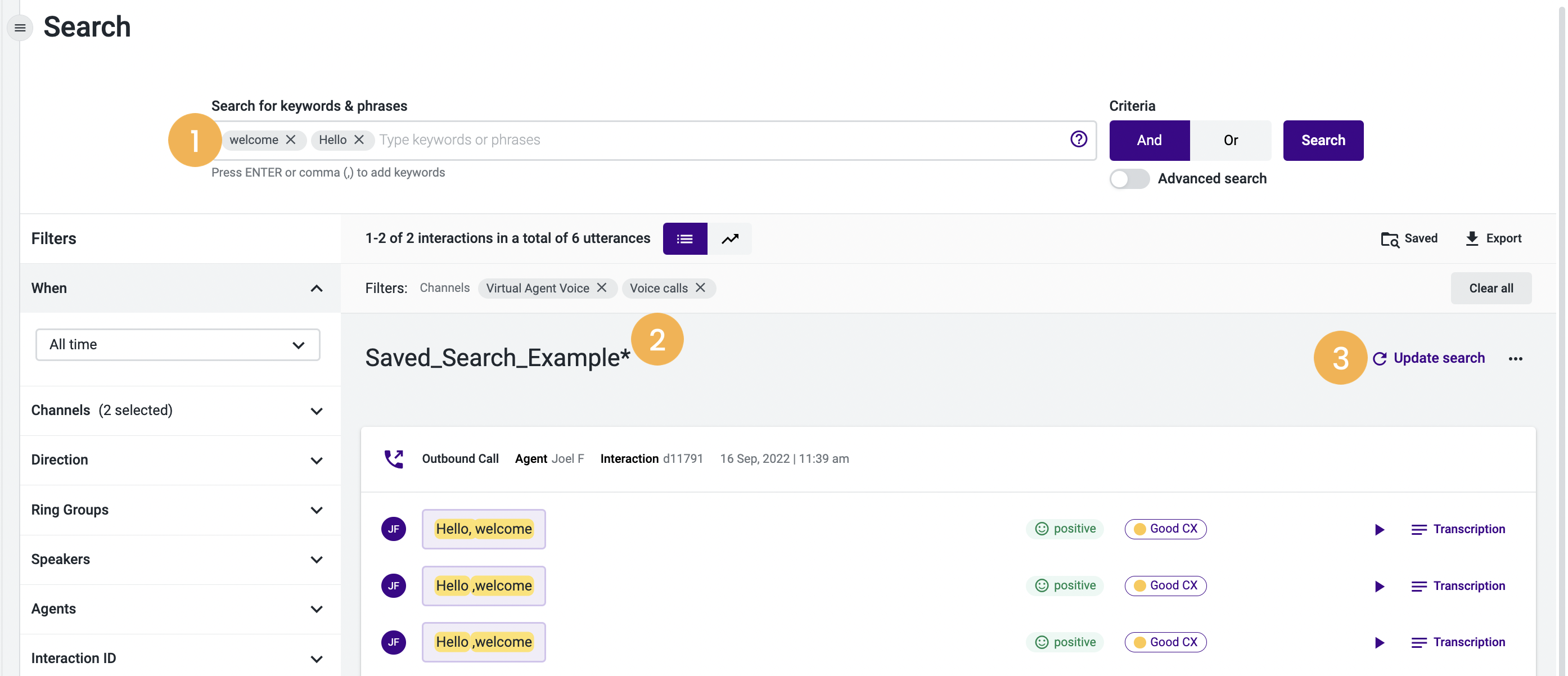 Using Search with Interaction Analytics – Knowledge Base