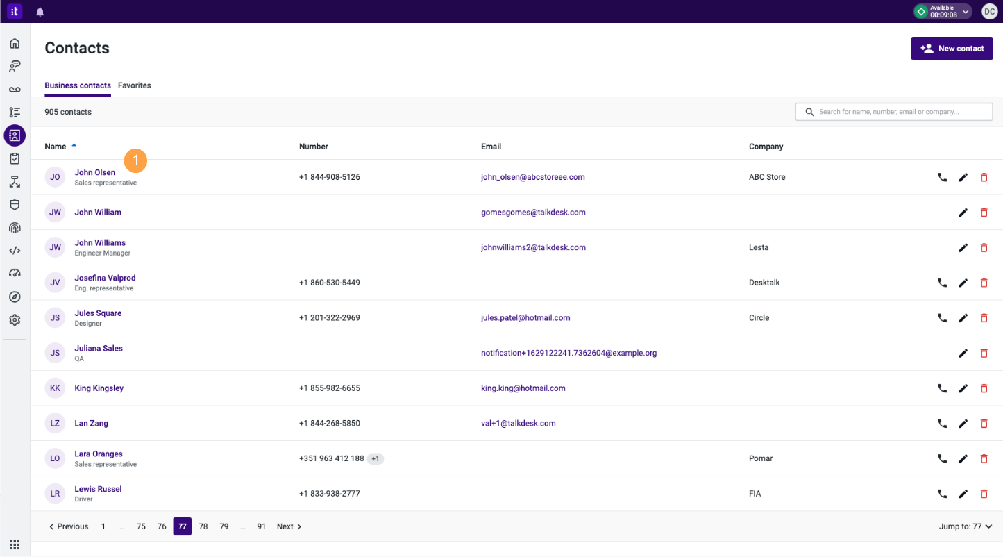 Contacts – Knowledge Base