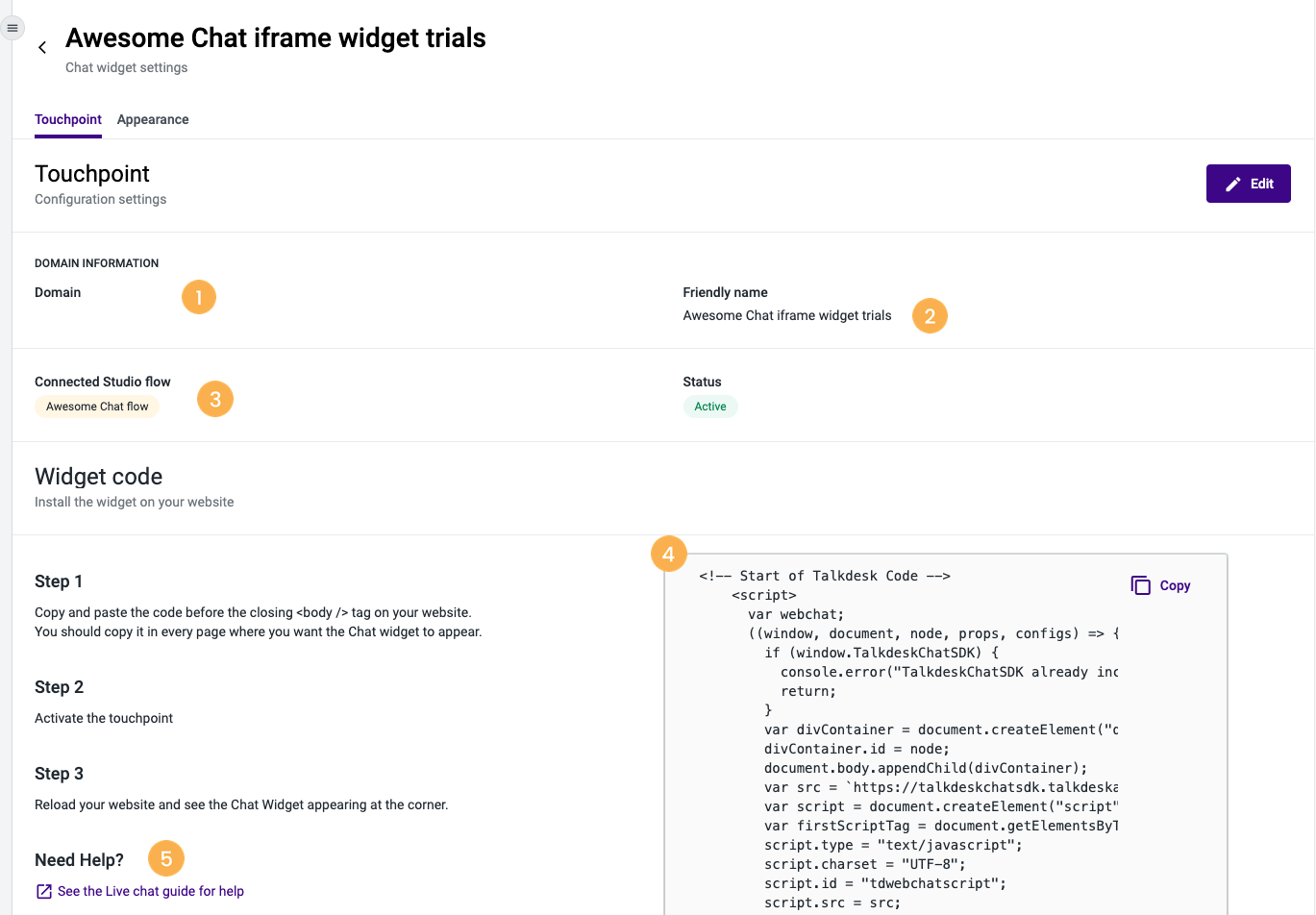 Talkdesk Digital Engagement: Chat Channel for Administrators ...
