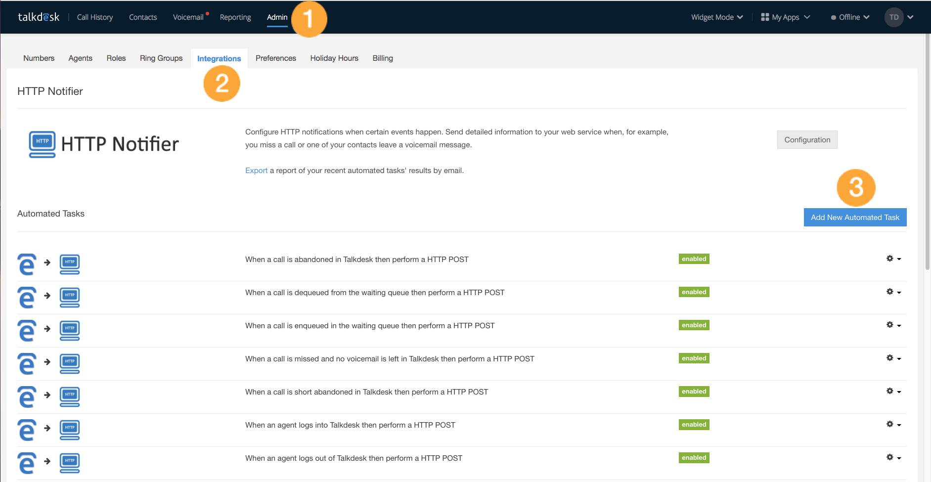 HTTP Notifier/Webhooks – Knowledge Base