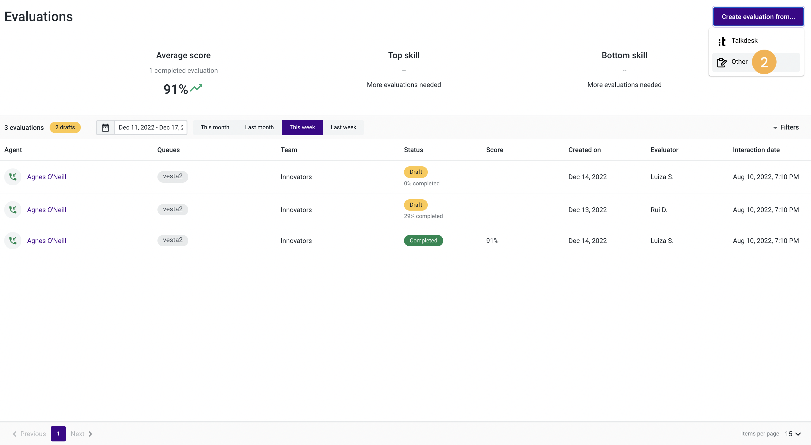 Performing Evaluations in QM – Knowledge Base