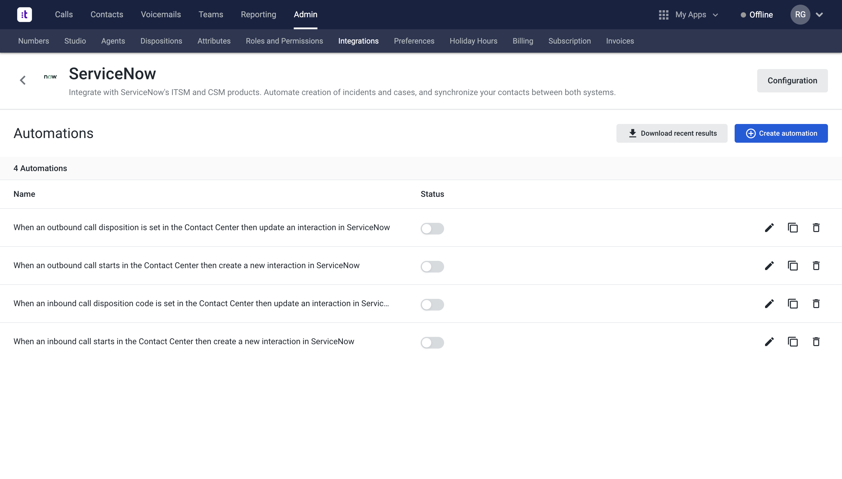 Enabling Relate To in Talkdesk ServiceNow Connector – Knowledge Base