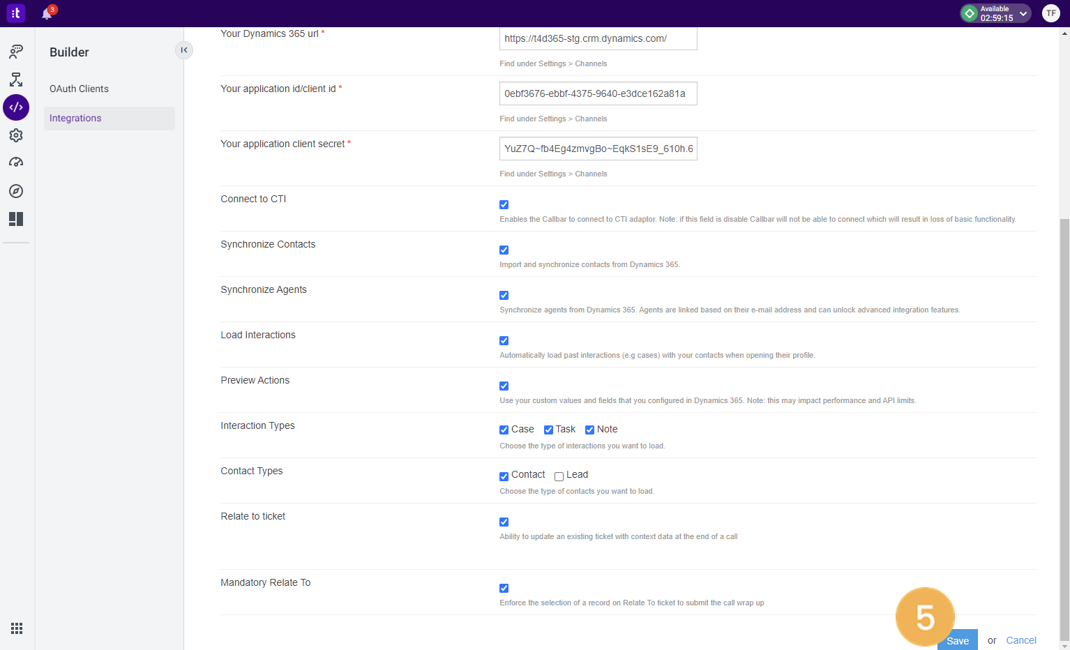 Microsoft Dynamics 365 Integration Activation – Knowledge Base