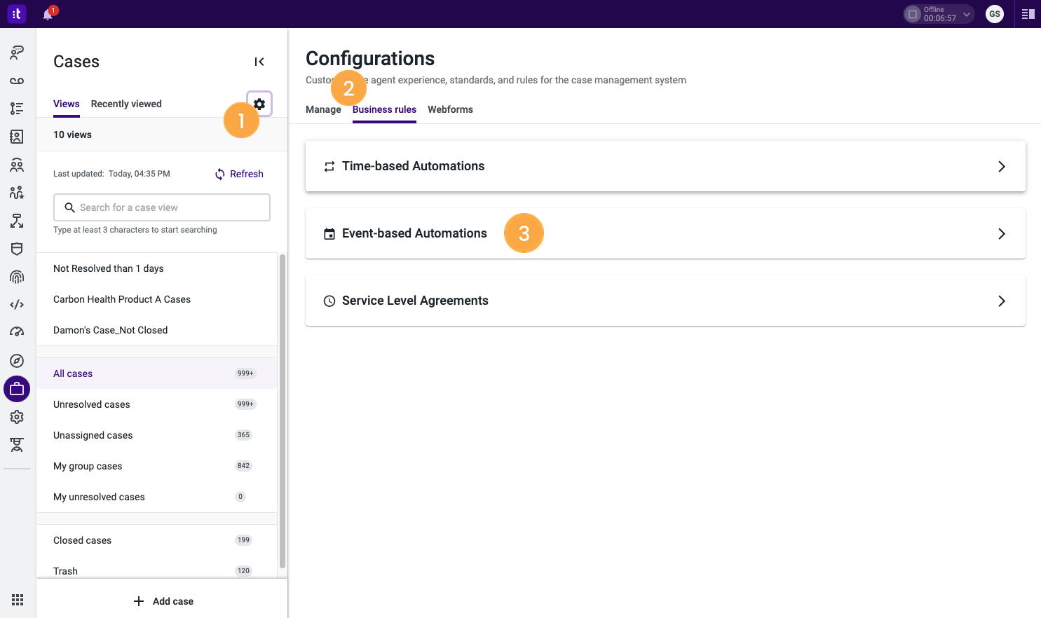 Creating and Managing Event-based Automations – Knowledge Base