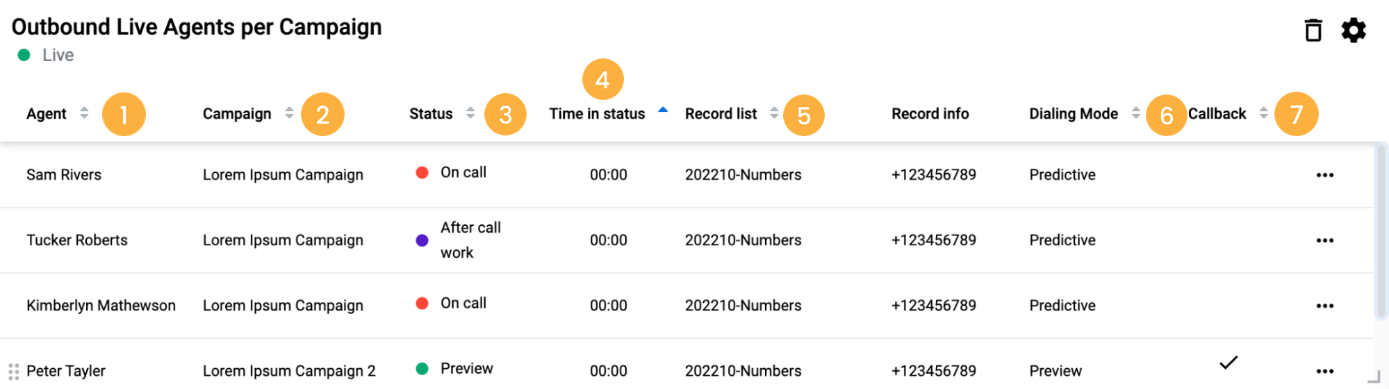 Outbound Live Agents per Campaign – Knowledge Base