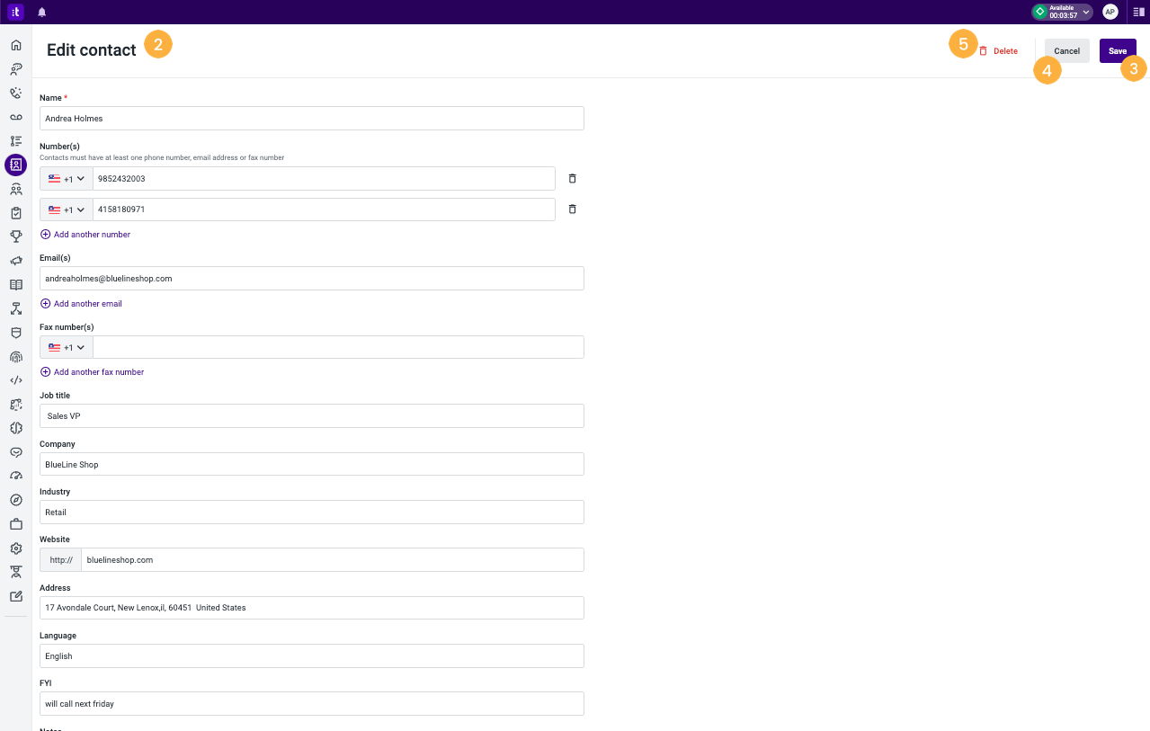 Contacts – Knowledge Base