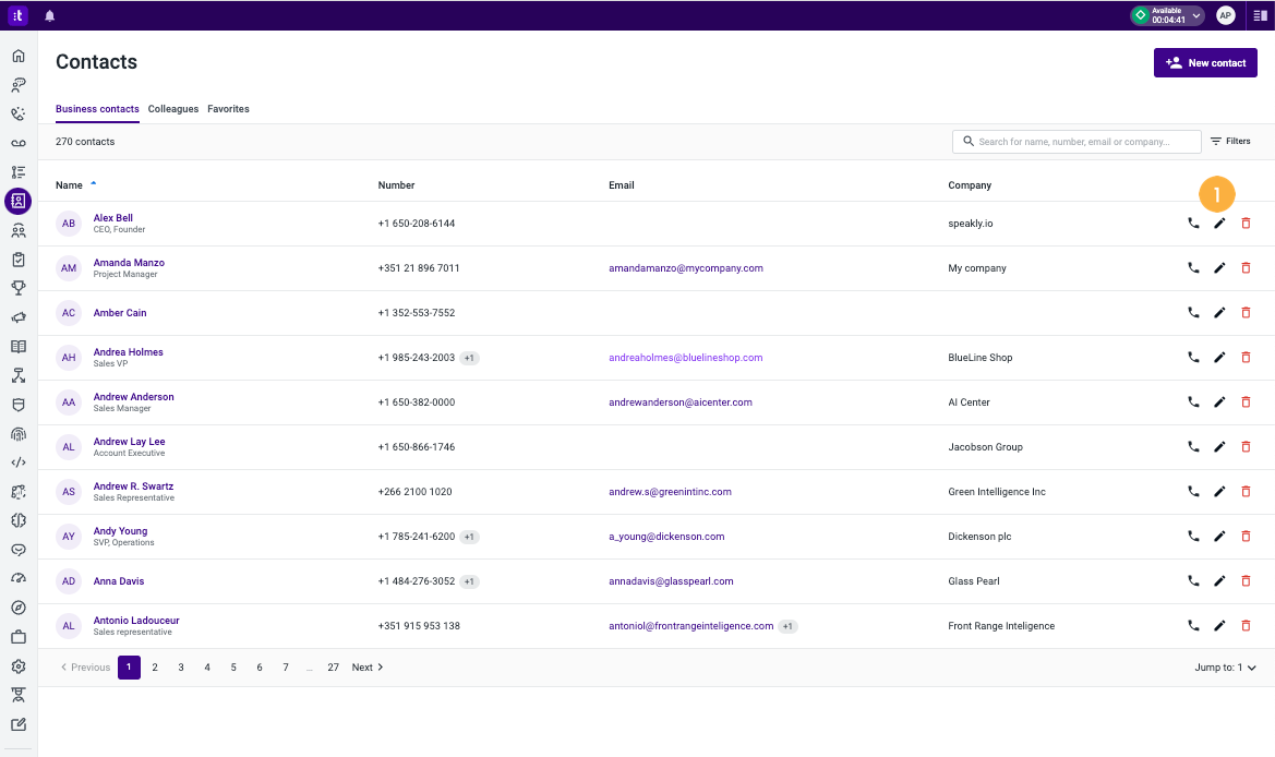 Contacts – Knowledge Base