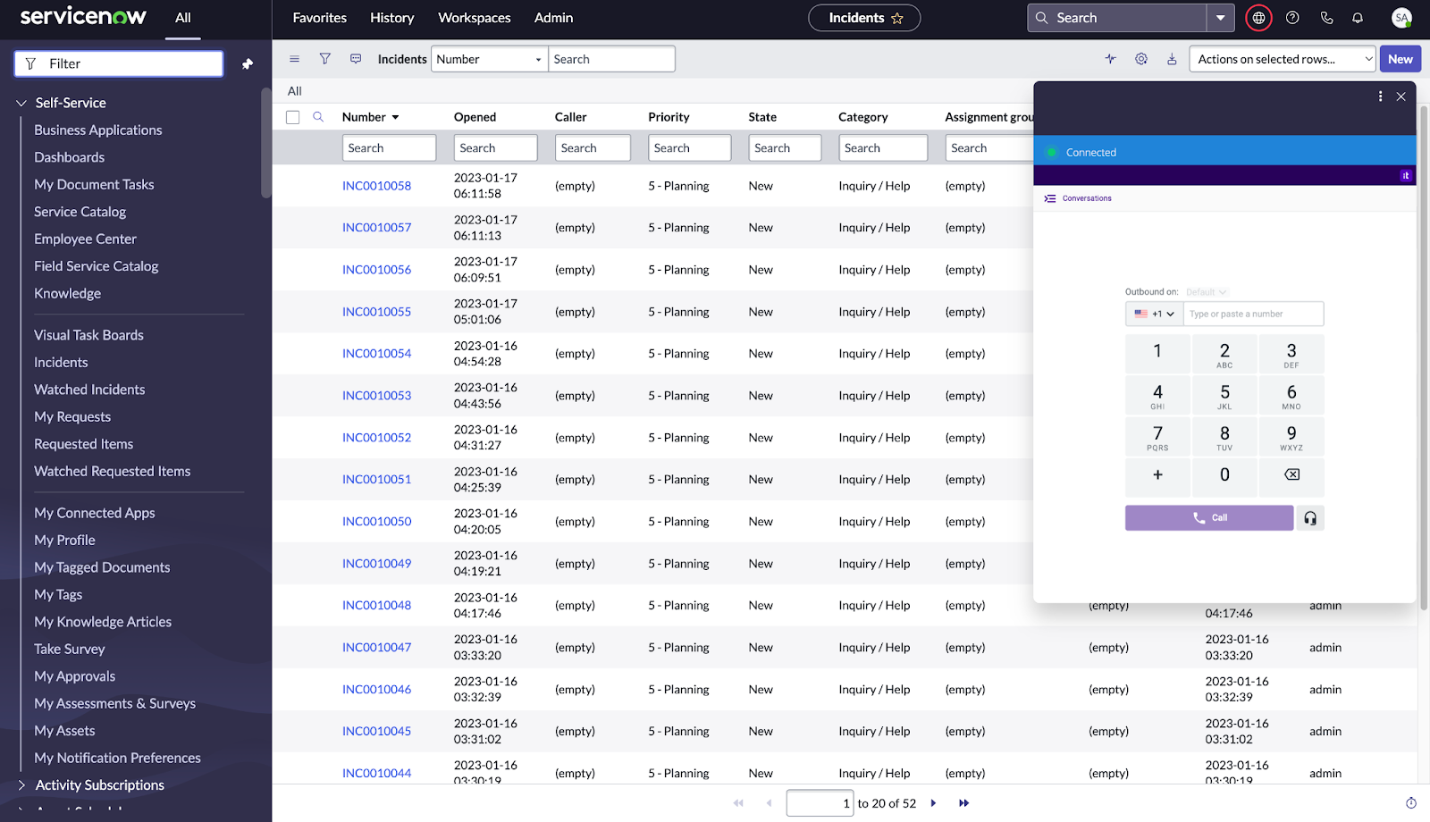 ServiceNow Integration Activation – Knowledge Base