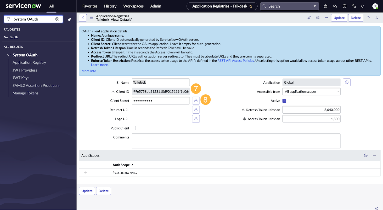 ServiceNow Integration Activation – Knowledge Base