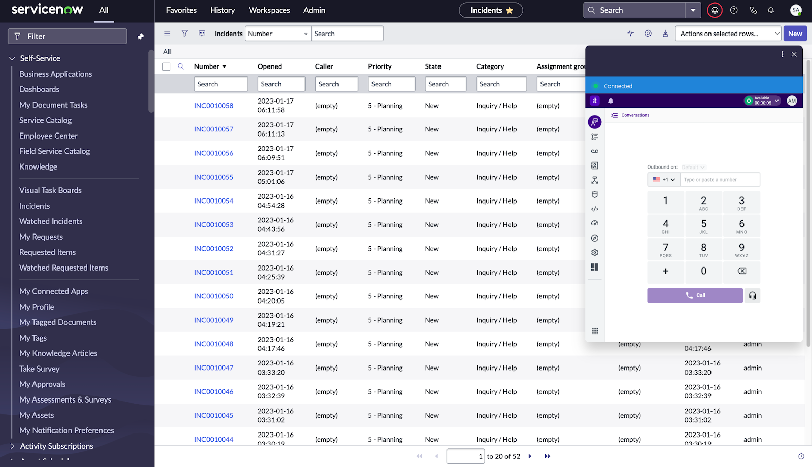 ServiceNow Integration Activation – Knowledge Base