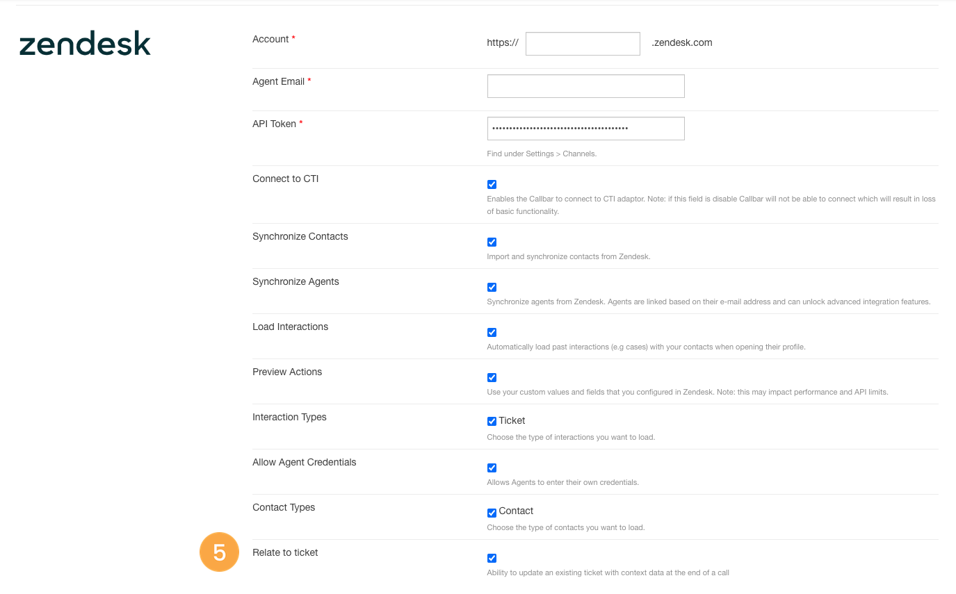 Enabling Relate to Ticket in Talkdesk Zendesk Connector – Knowledge Base