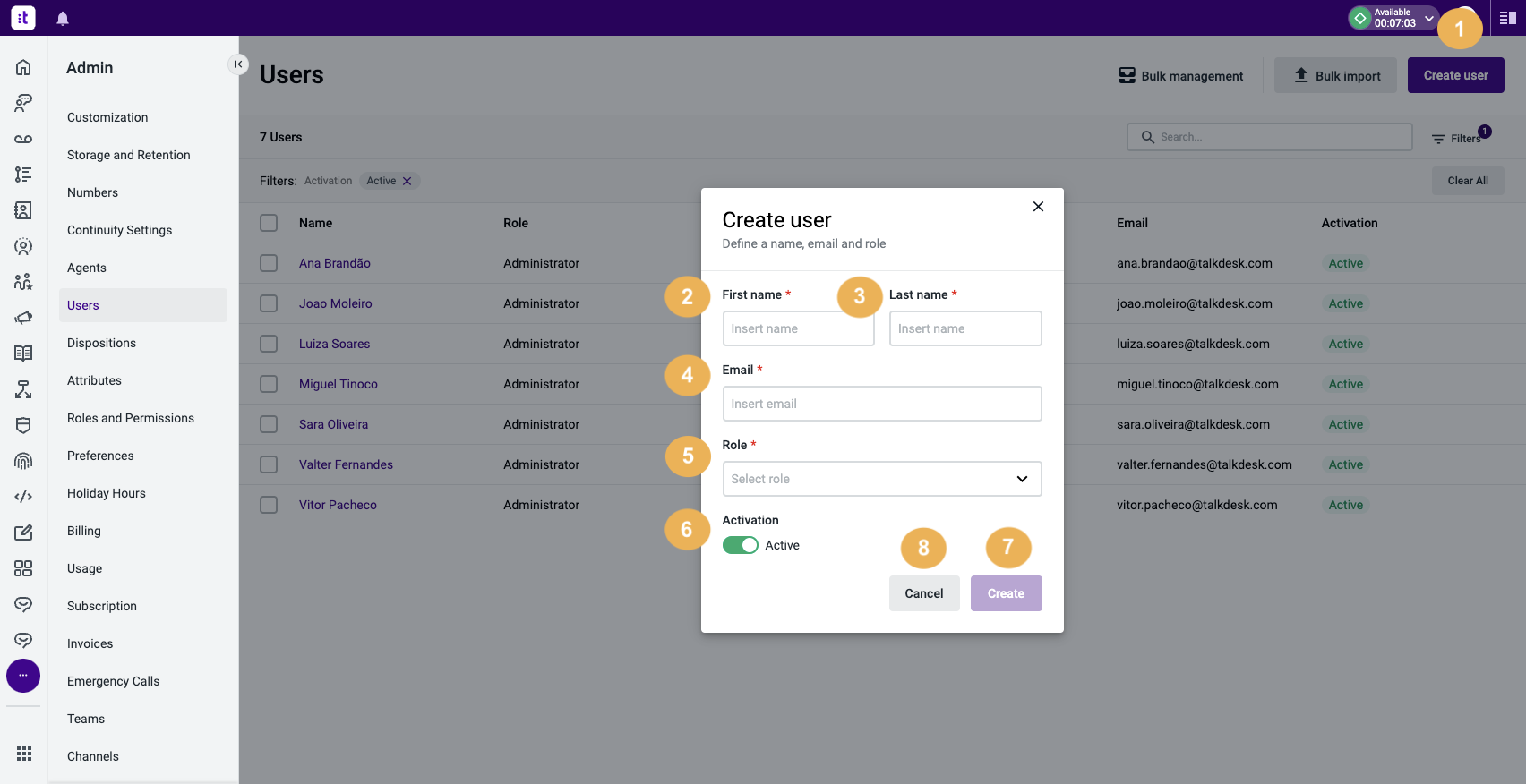 Talkdesk Users – Knowledge Base