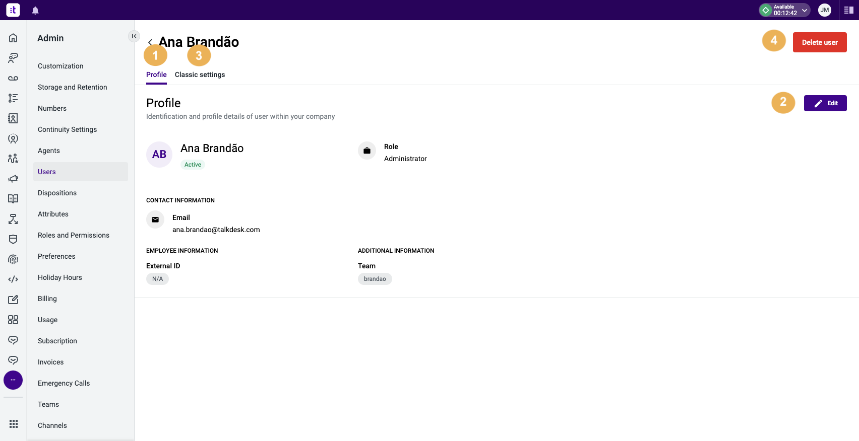 Talkdesk Users – Knowledge Base