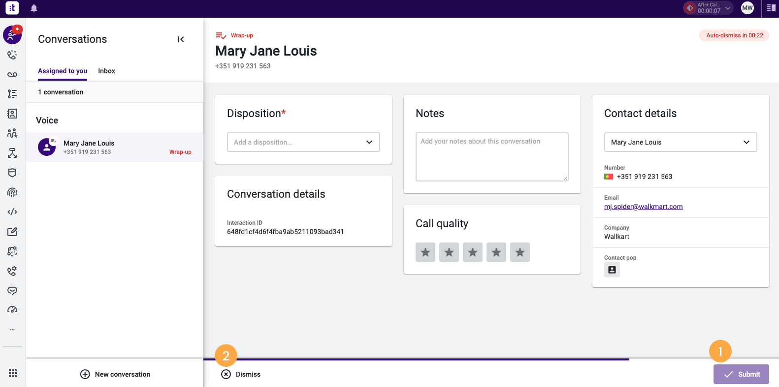 Conversations (Voice Channel): Features Guide – Knowledge Base