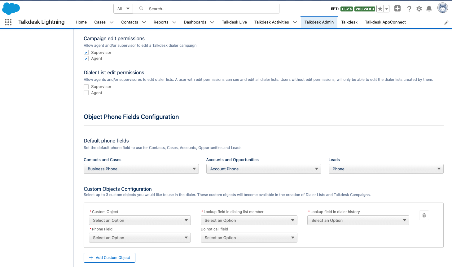 Using Talkdesk Dialer for Salesforce with Custom Objects – Knowledge Base