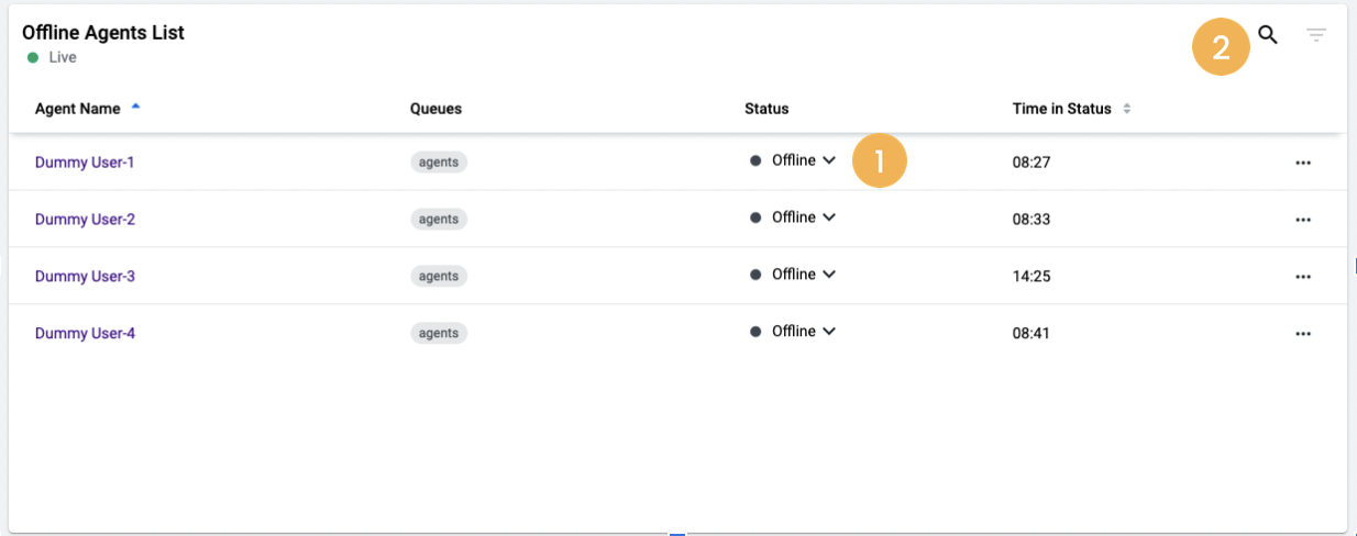 Offline Agents List – Knowledge Base