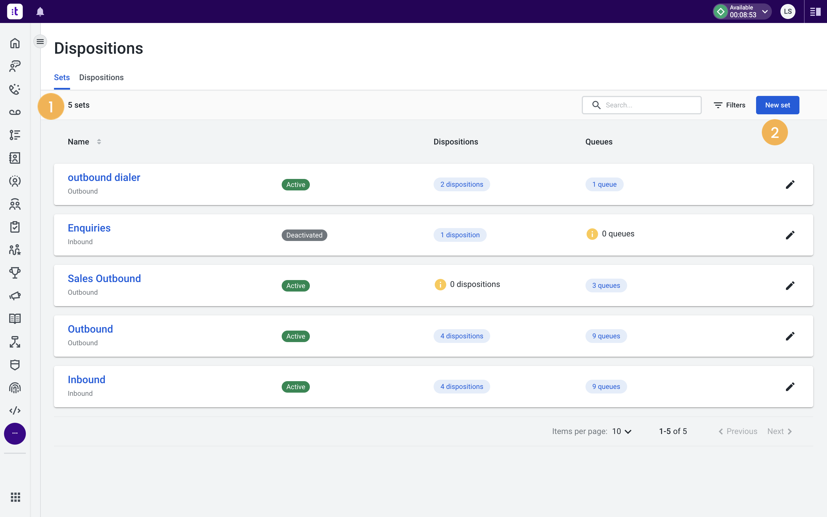 Dispositions – Knowledge Base