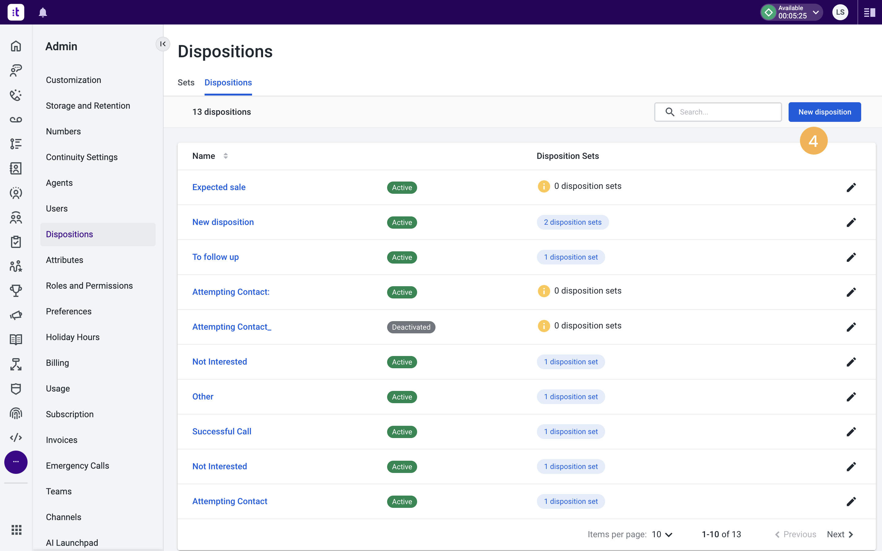 Dispositions – Knowledge Base