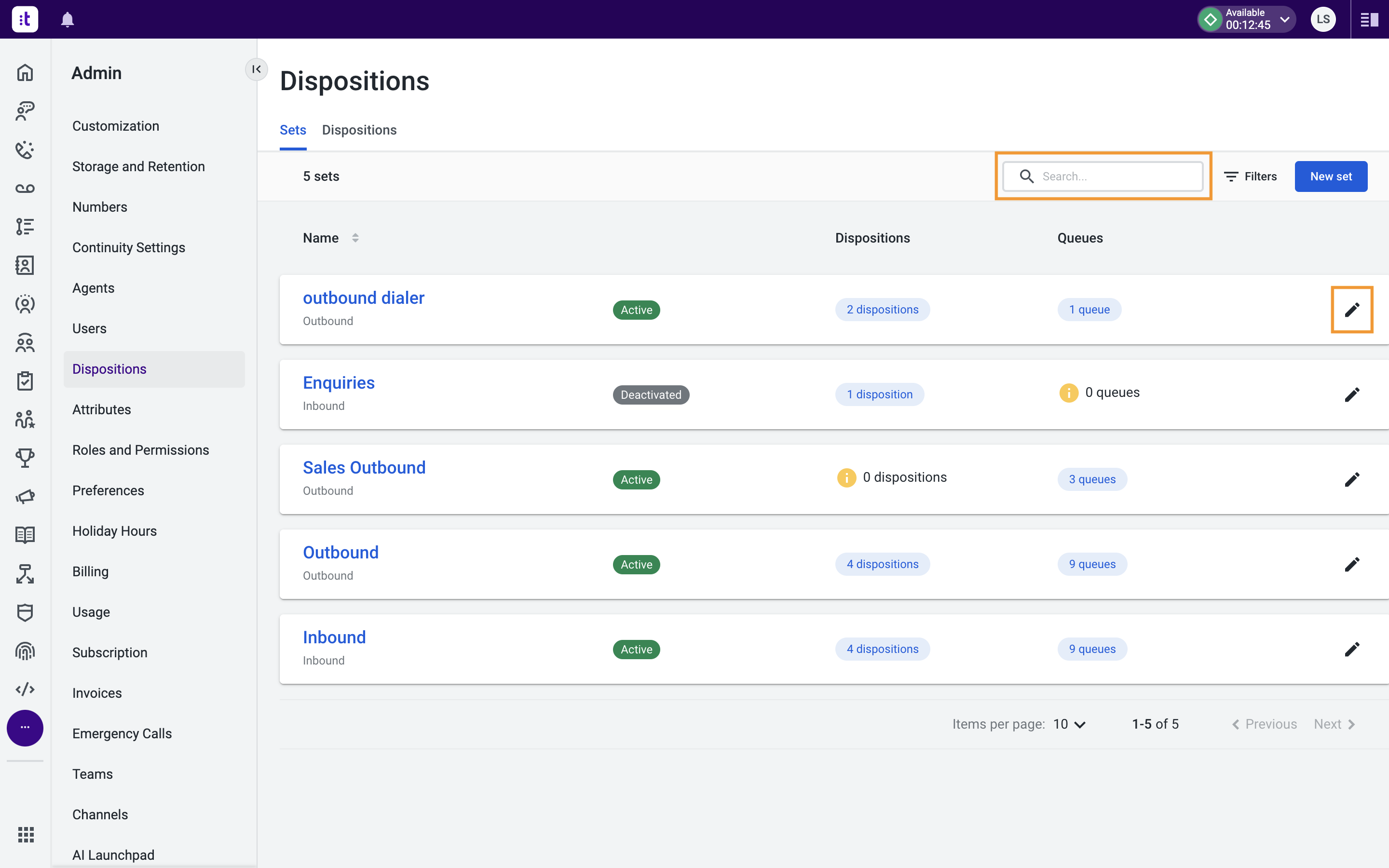 Dispositions – Knowledge Base