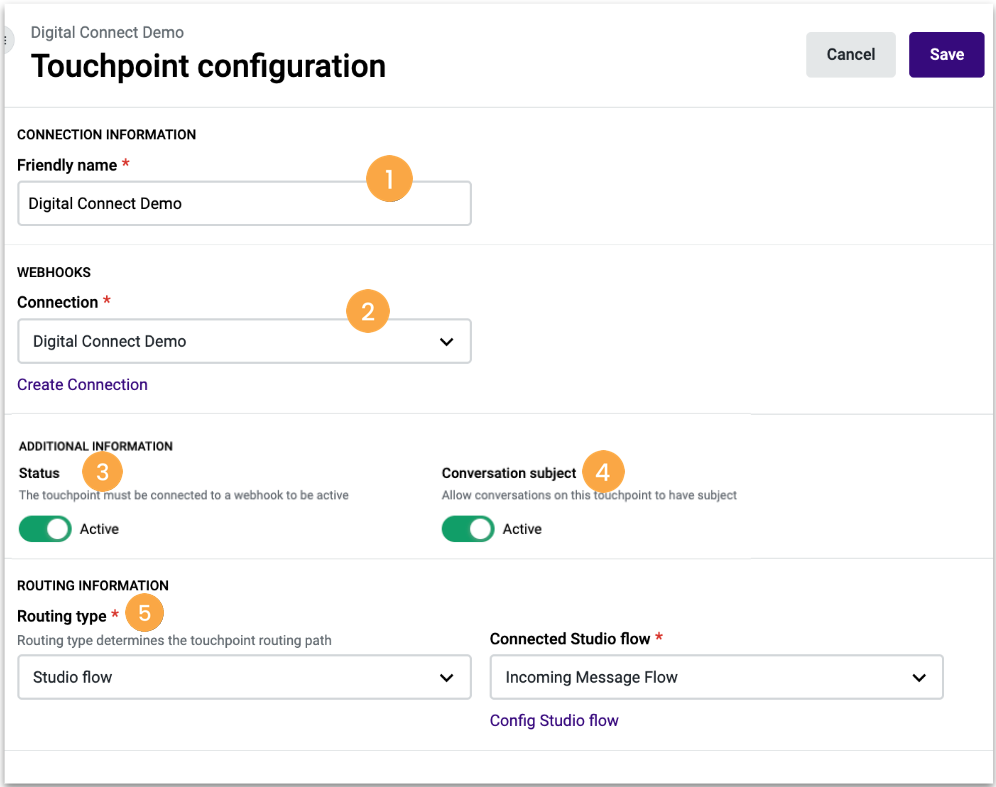 Talkdesk Digital Engagement: Digital Connect – Knowledge Base