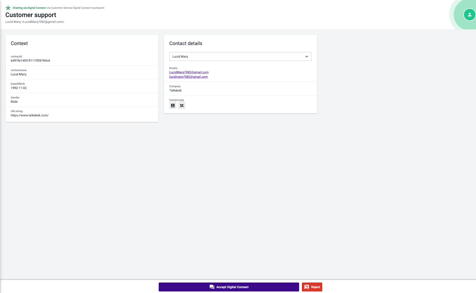 Talkdesk Digital Engagement: Digital Connect – Knowledge Base