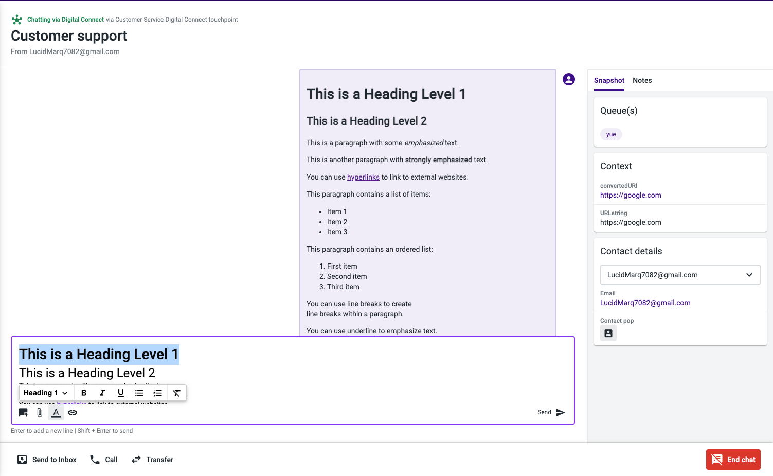 Talkdesk Digital Engagement: Digital Connect – Knowledge Base