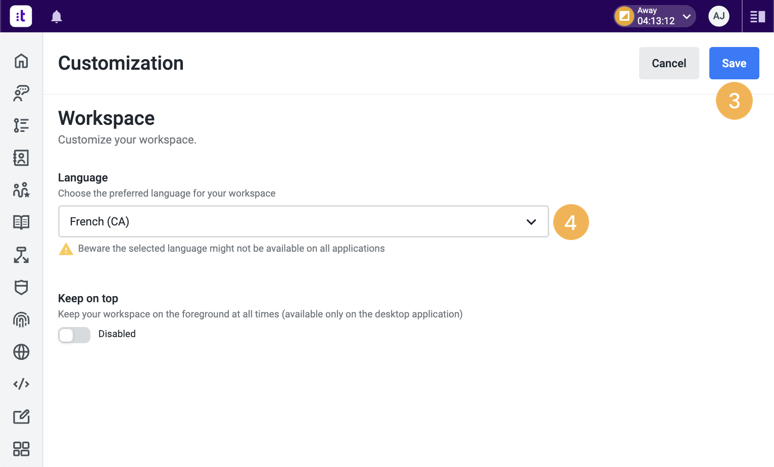 Idioma de Agent Workspace – Knowledge Base