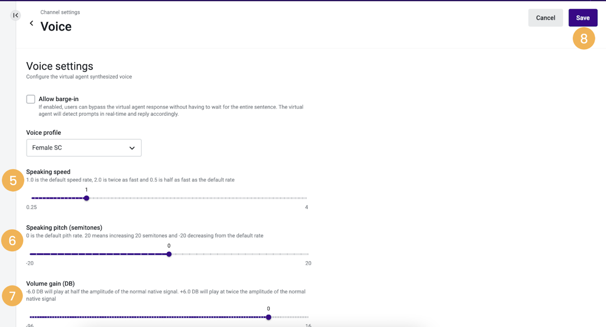 Autopilot: Voice Settings – Knowledge Base
