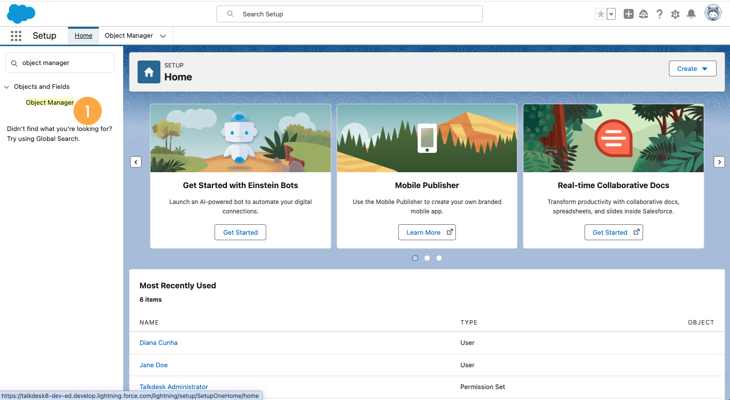 Talkdesk Click-To in Salesforce – Knowledge Base