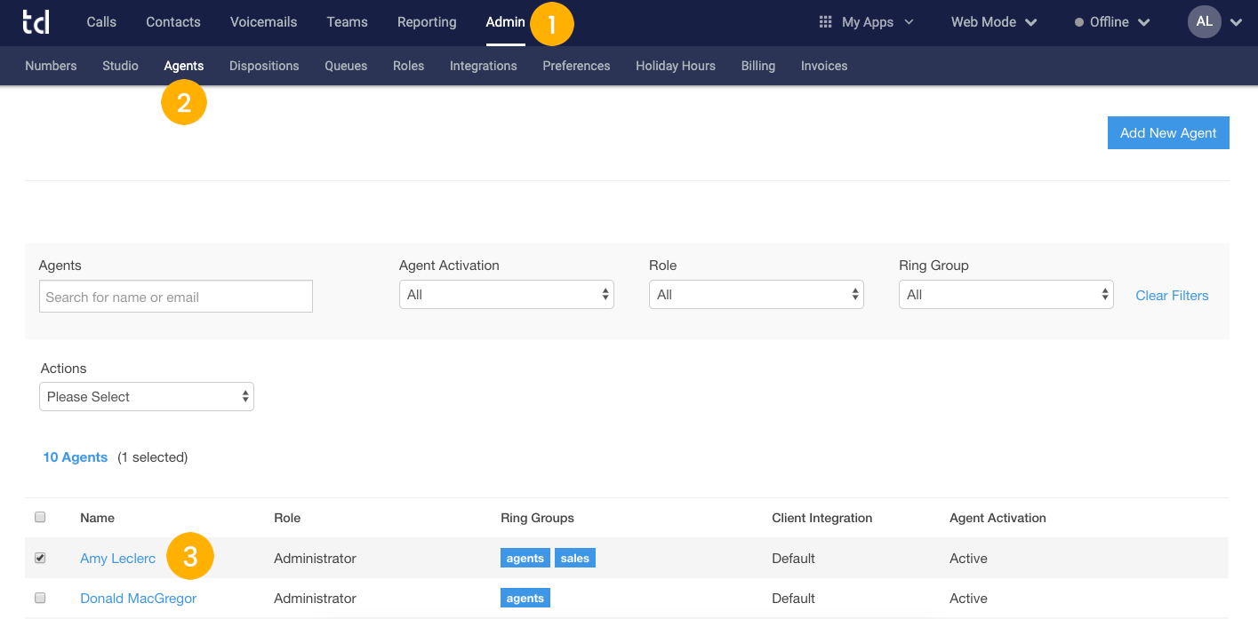 Activar la Configuración de Dispositivos Específicos por Agente (Legacy) – Knowledge Base