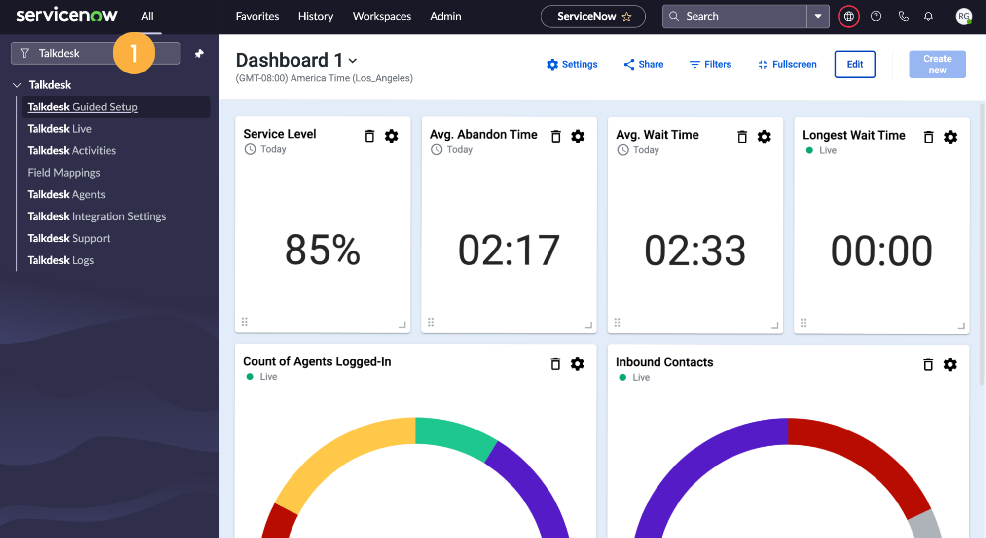 Talkdesk Live en ServiceNow – Knowledge Base