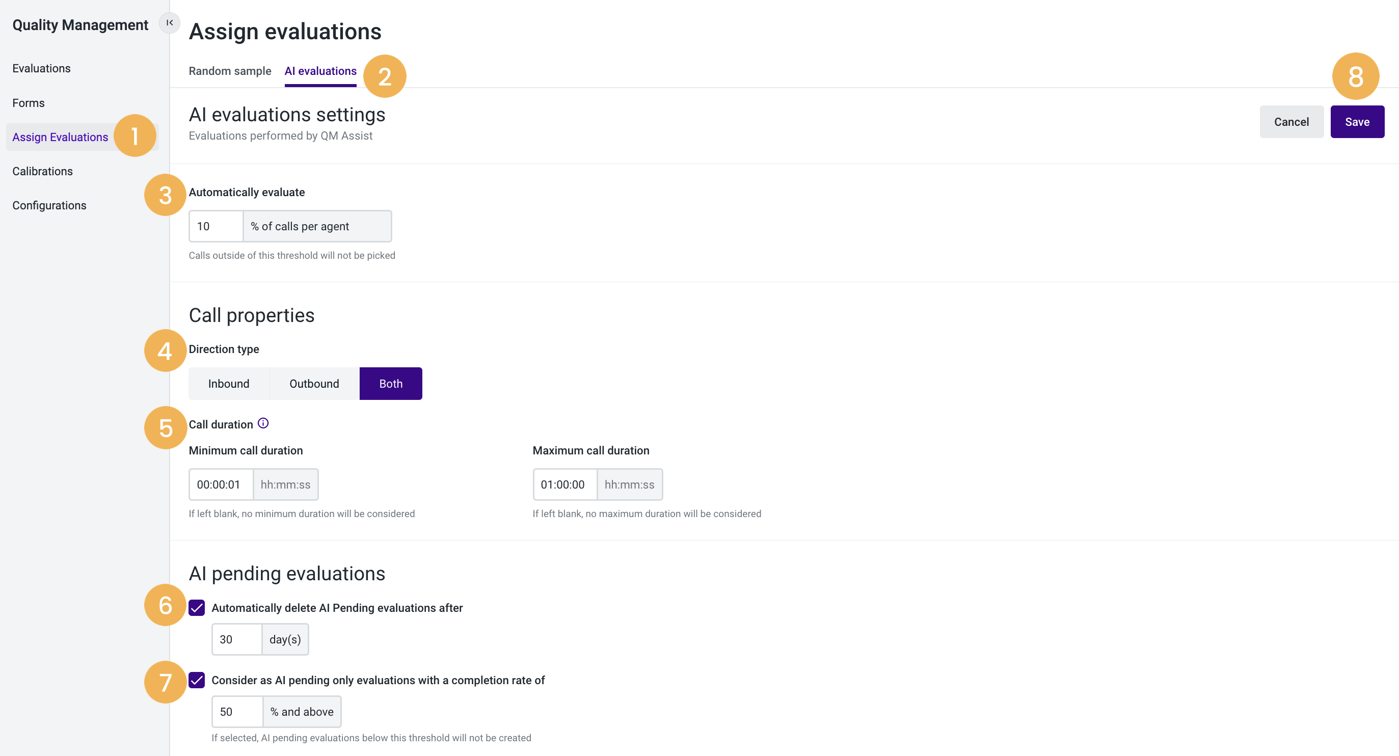 Configurations en QM Assist – Knowledge Base
