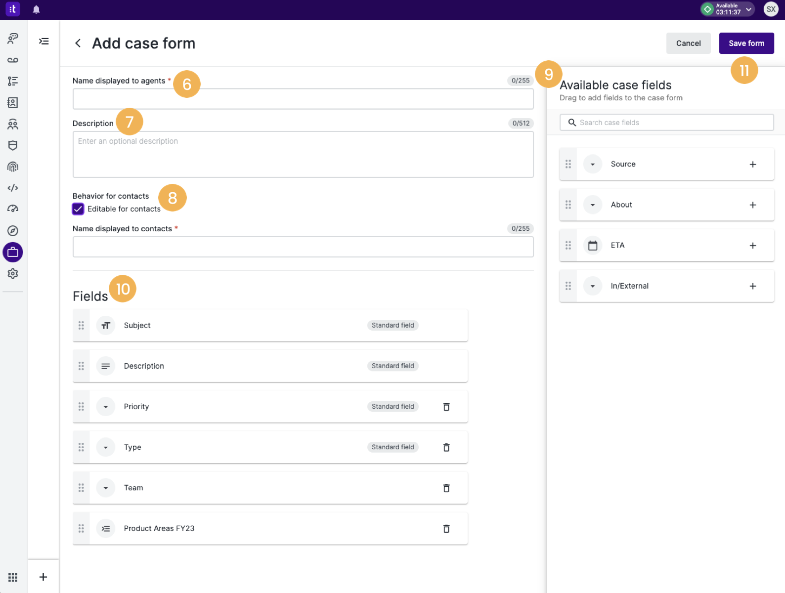 Crear y Gestionar Case Forms – Knowledge Base