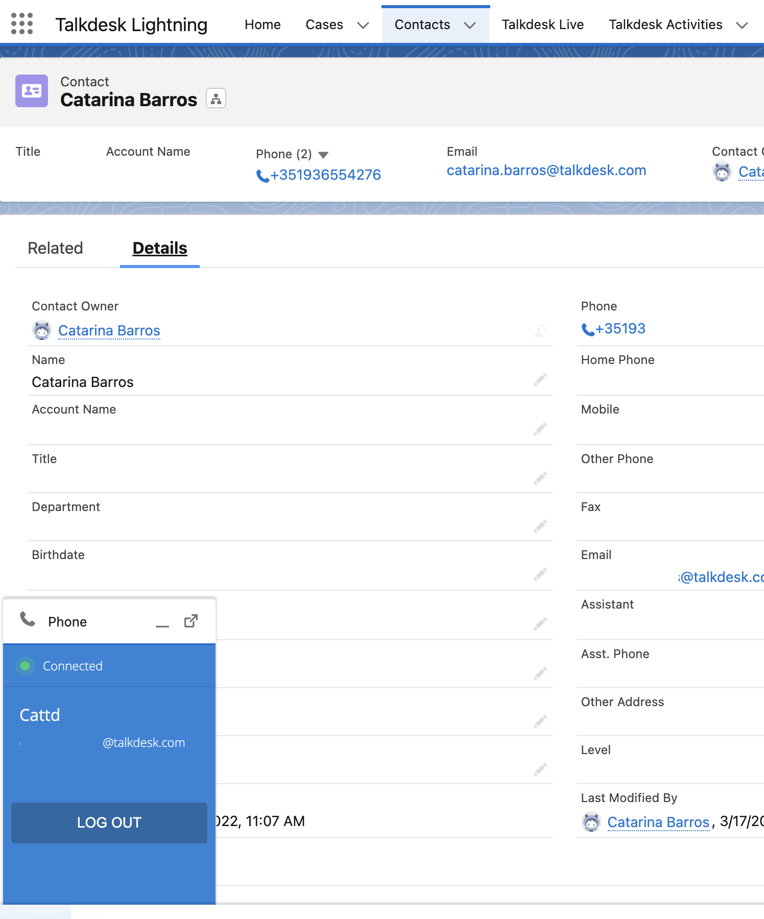 Habilitar Salesforce Contact Pop en la Conversations App – Knowledge Base