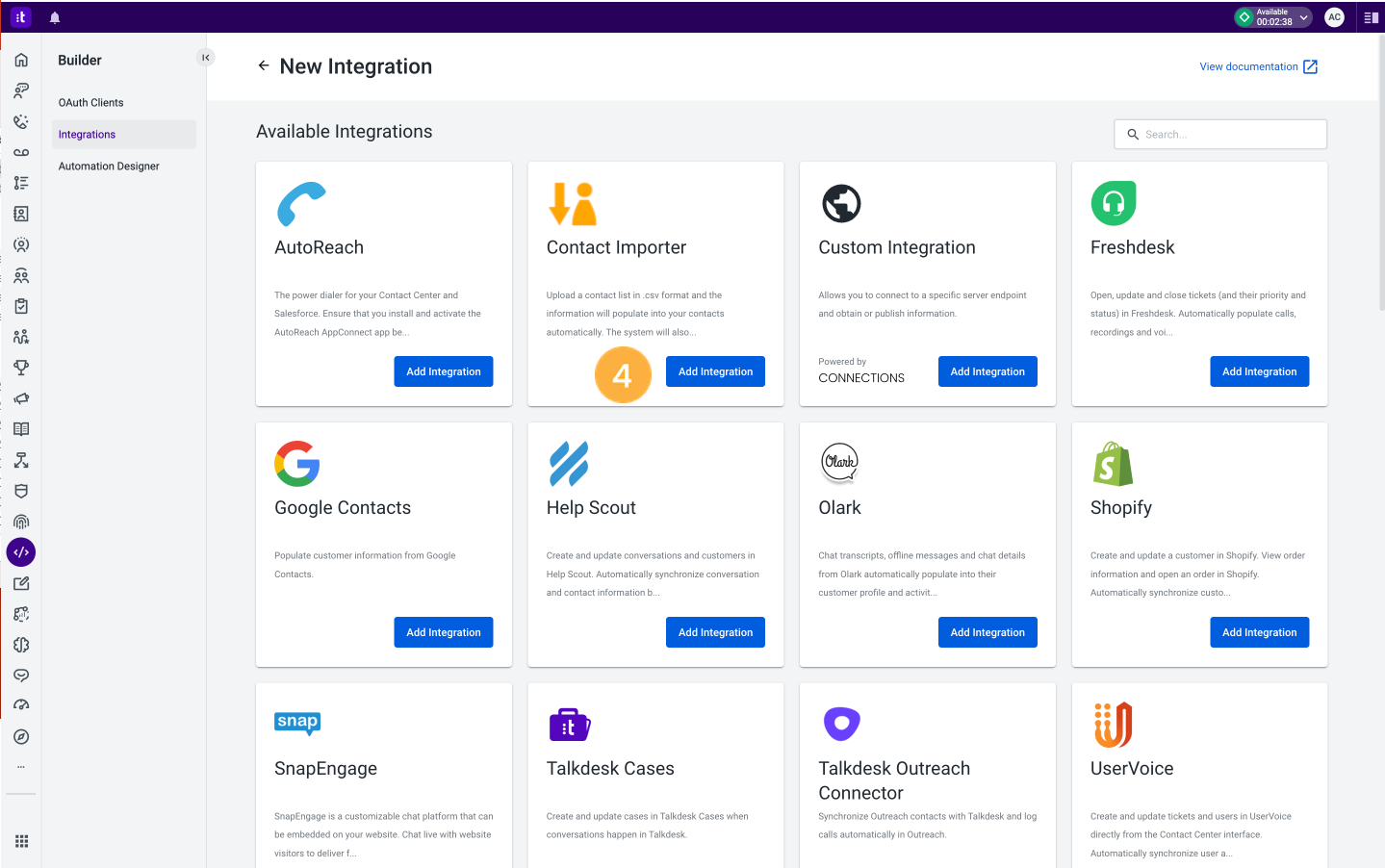 Configurar una Integración – Knowledge Base