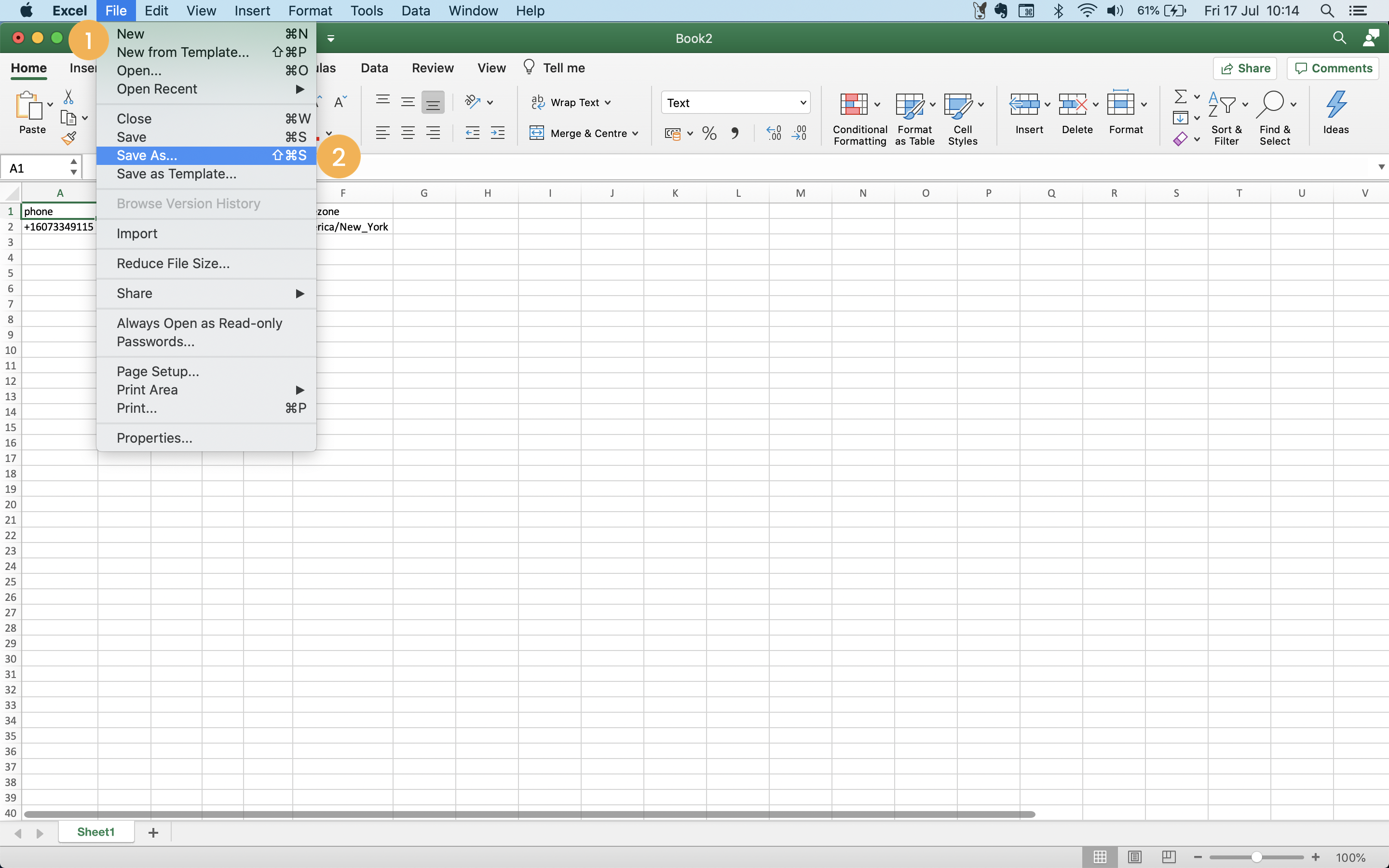 Configuración de CSV en Excel – Knowledge Base