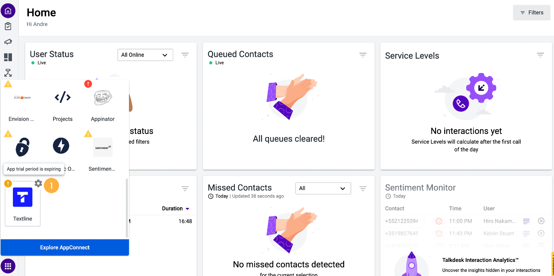 Resolución de problemas de Talkdesk AppConnect – Knowledge Base