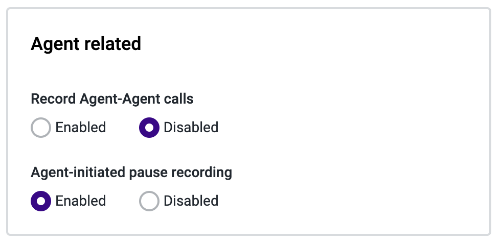 Agent-initiated Pause y Resume Call Recording – Knowledge Base