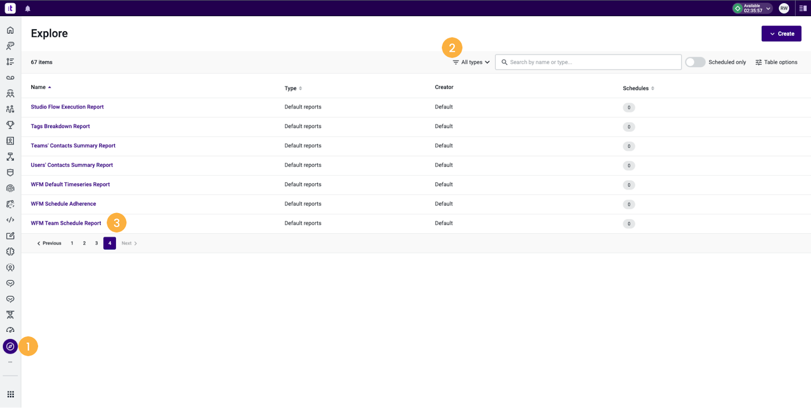 WFM Reports: Guide – Knowledge Base