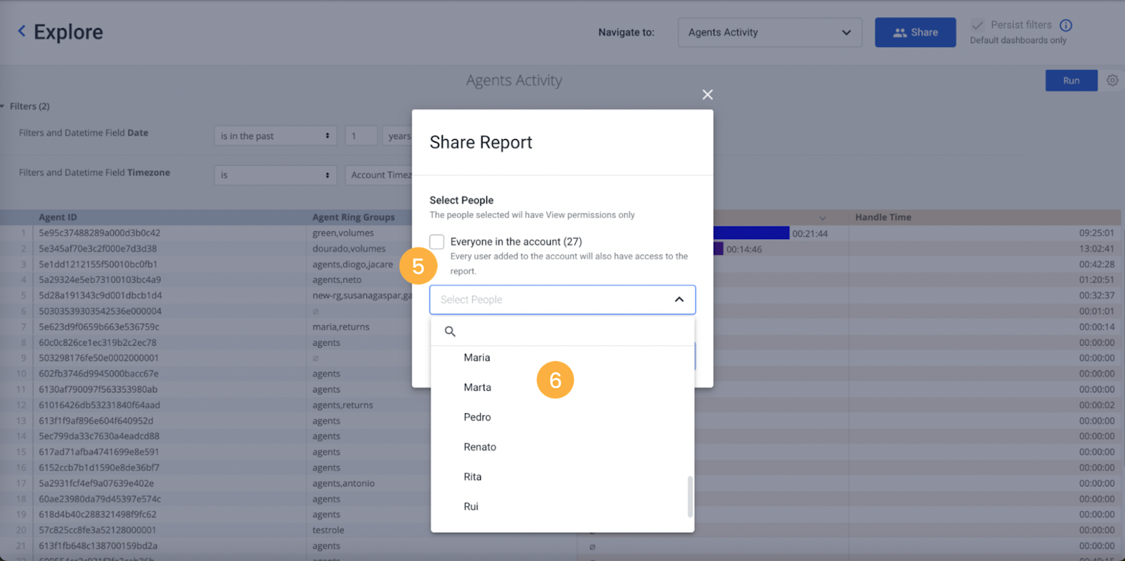 Función Share Custom Reports y Dashboards del Explore – Knowledge Base