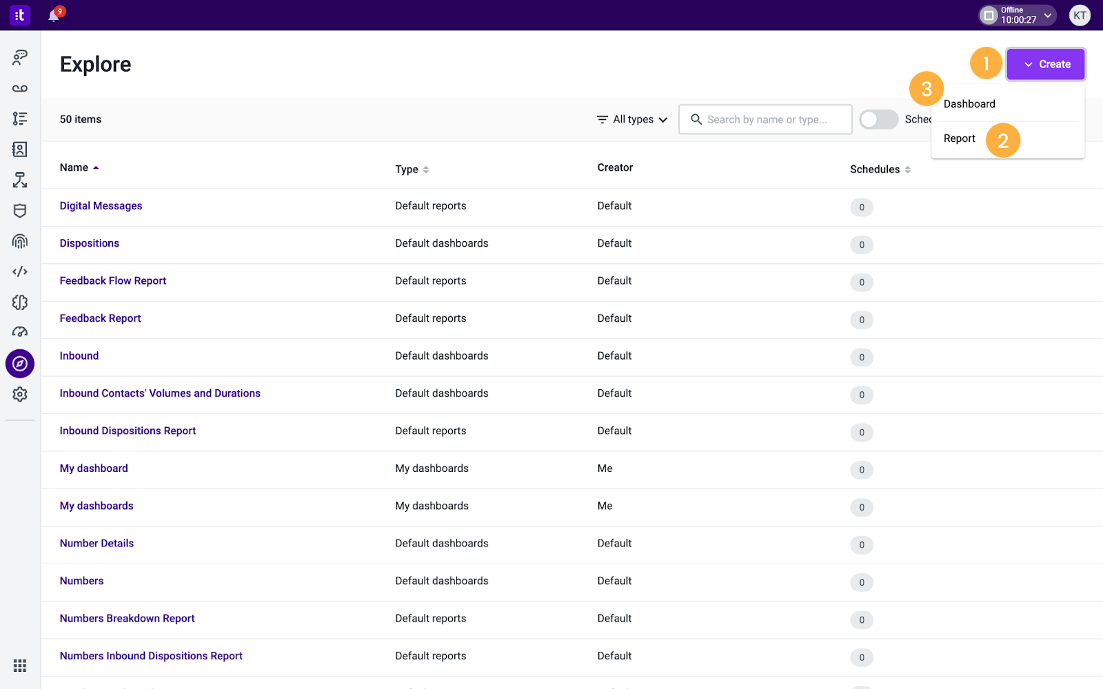 Función Share Custom Reports y Dashboards del Explore – Knowledge Base