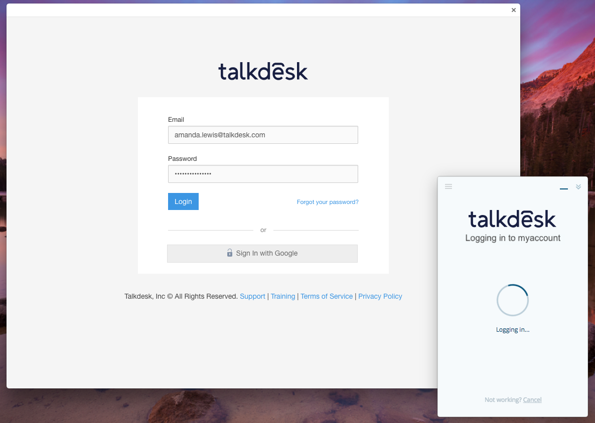 SSO with Google credentials – Talkdesk Support
