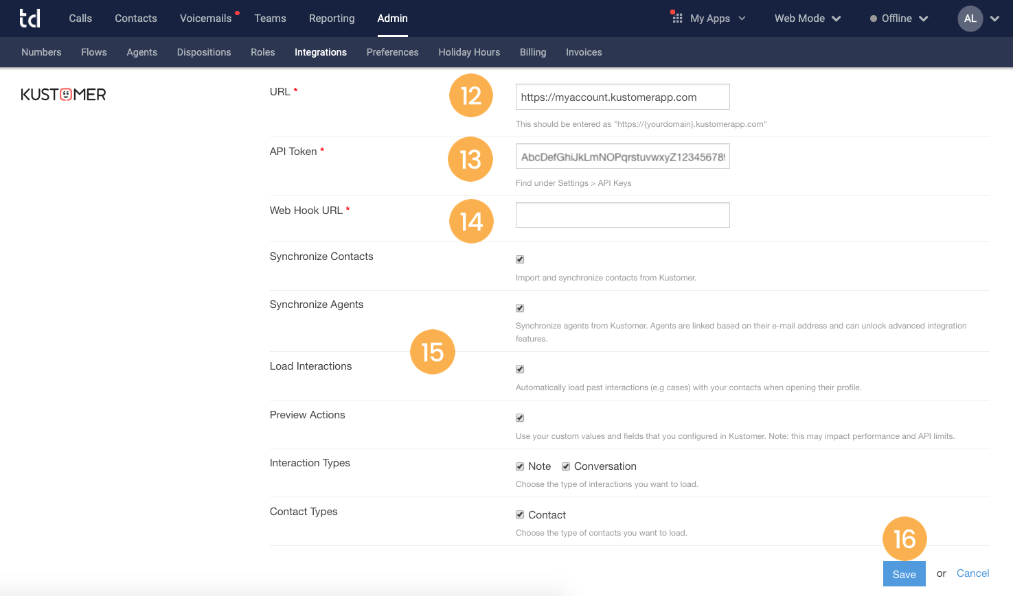 Activación de la Integración con Kustomer – Knowledge Base