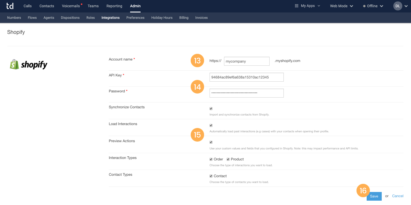 Activación de la Integración con Shopify – Knowledge Base