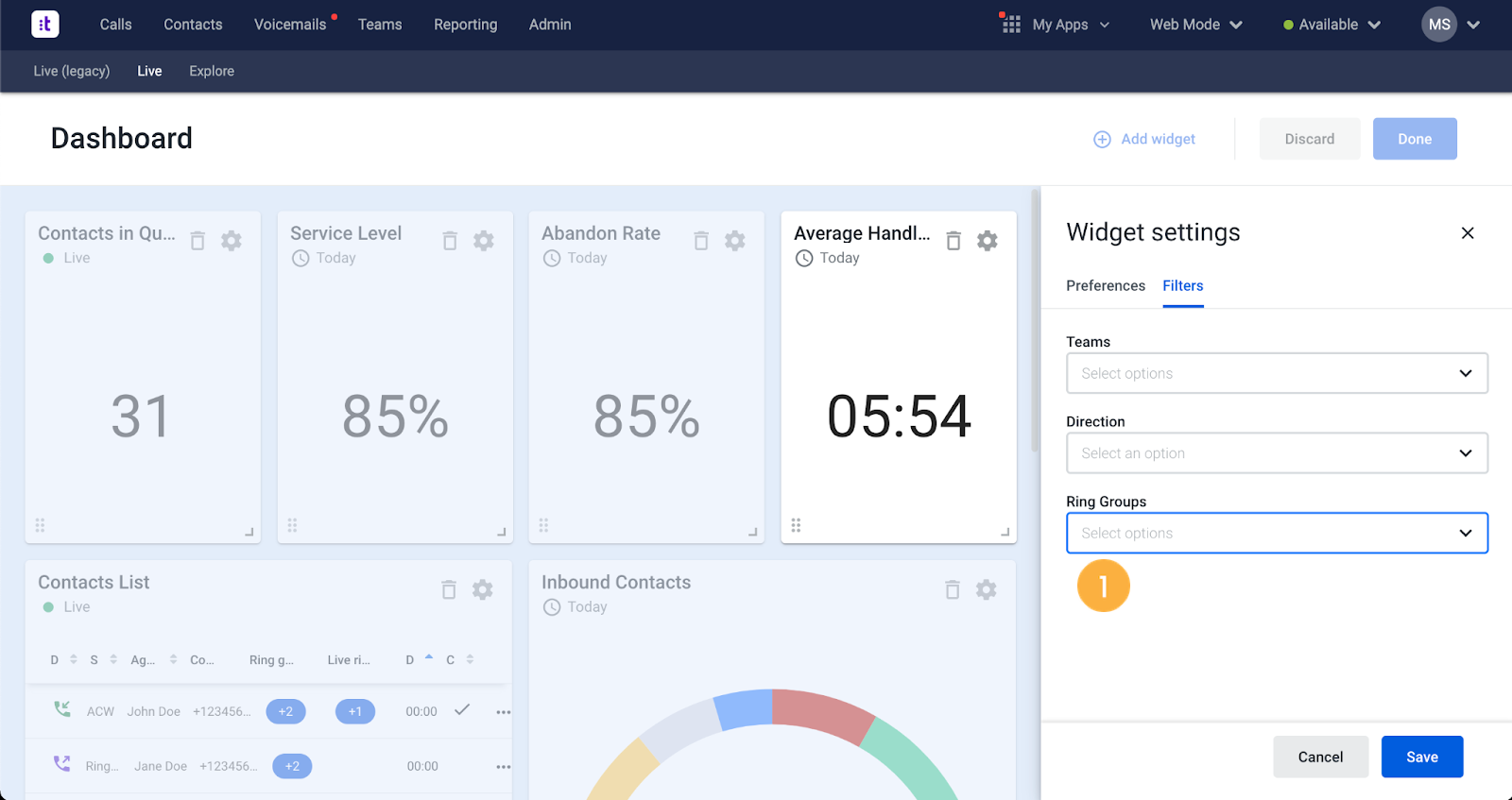 "Live ring groups" y "Handling ring groups" – Knowledge Base