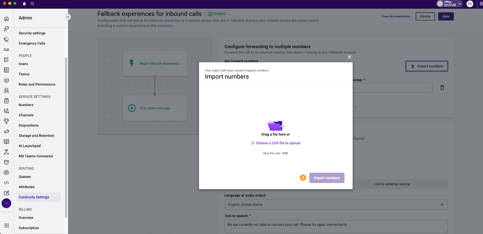 Continuity Settings Setting Up Continuity Settings Knowledge Base