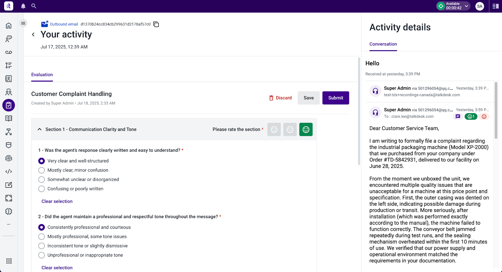 Release Notes | Talkdesk Quality Management – Knowledge Base
