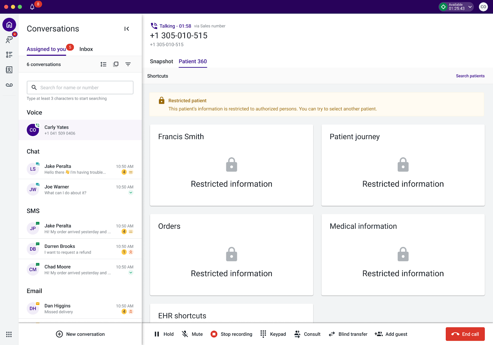 Talkdesk Healthcare Experience Cloud: Configuring HEC for EHR Integration Settings – Knowledge Base