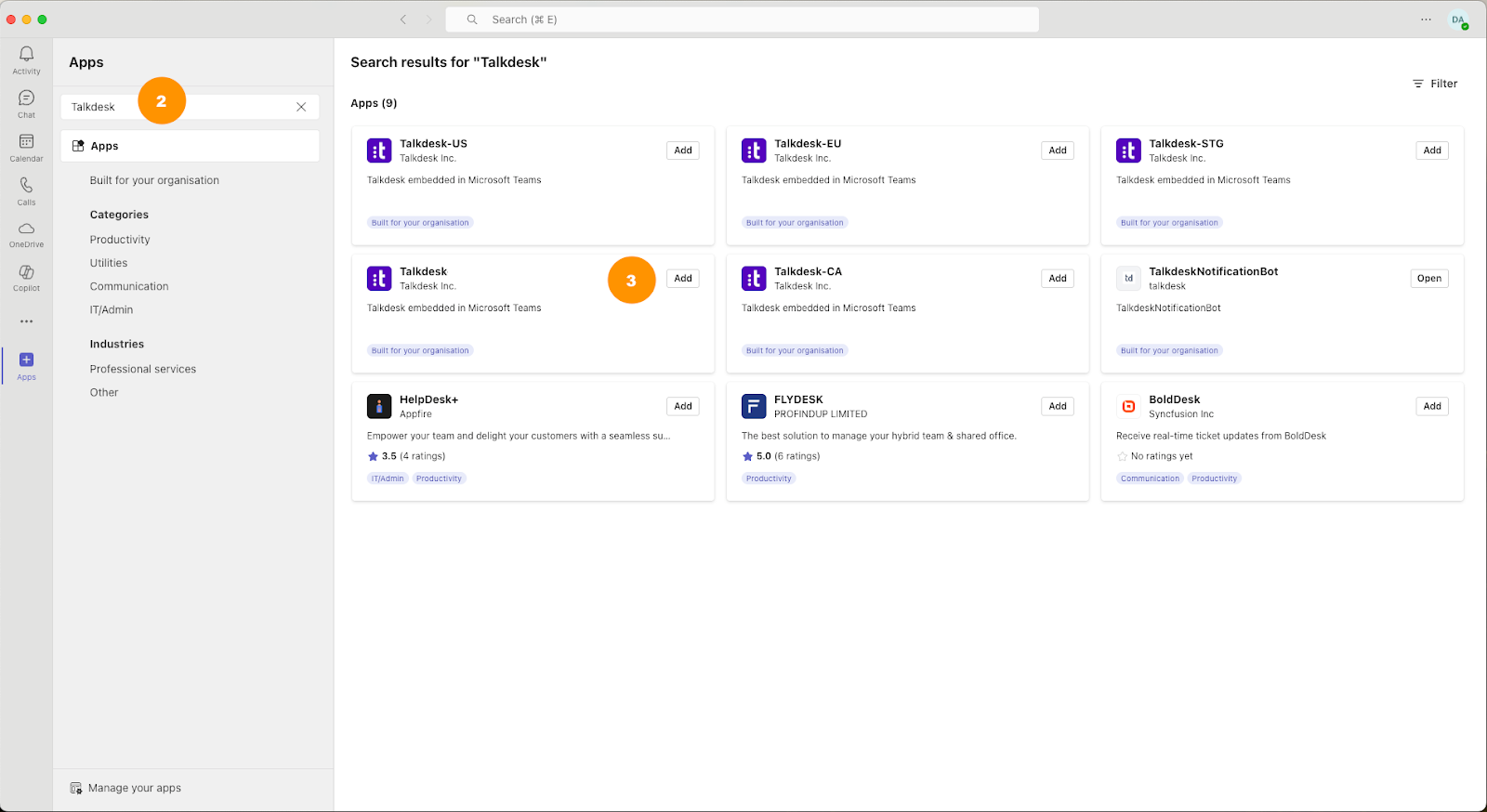 Talkdesk Embedded in Microsoft Teams – Knowledge Base